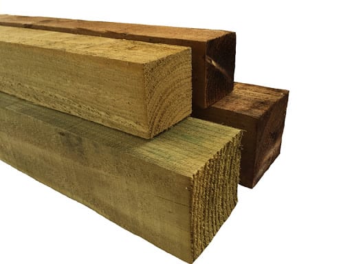 Treated Timber 100mm x 100mm Posts (4" x 4") — HSW Timber Co ltd