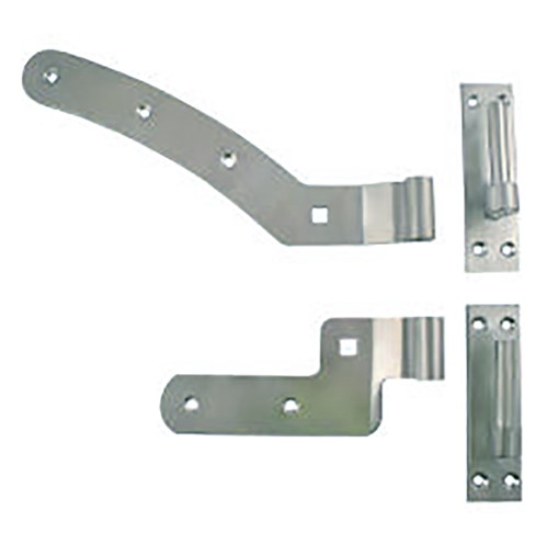 Curved Rail Hinge Set Galvanised — HSW Timber Co ltd